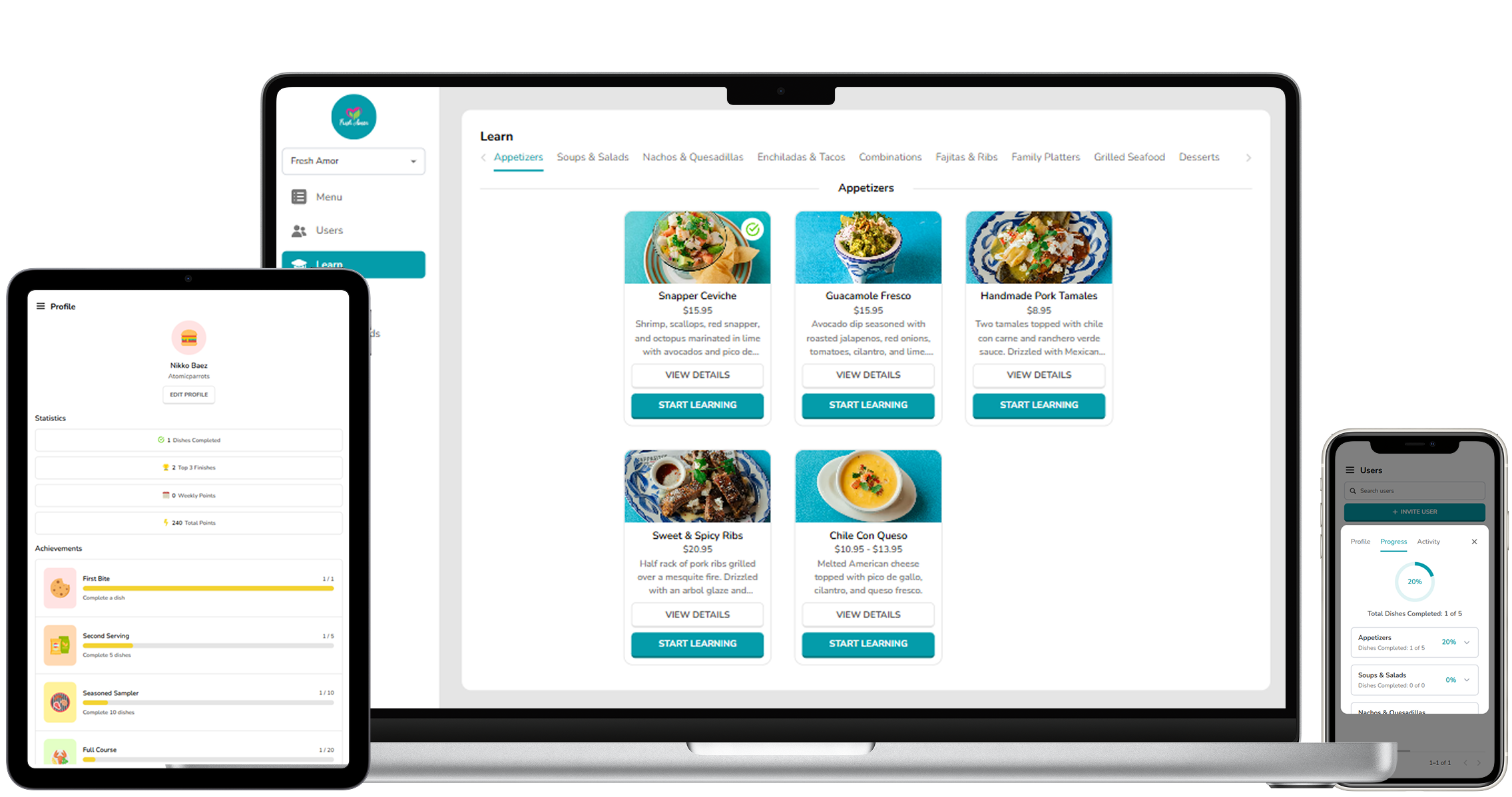 Quizine | Restaurant Menu Training Software